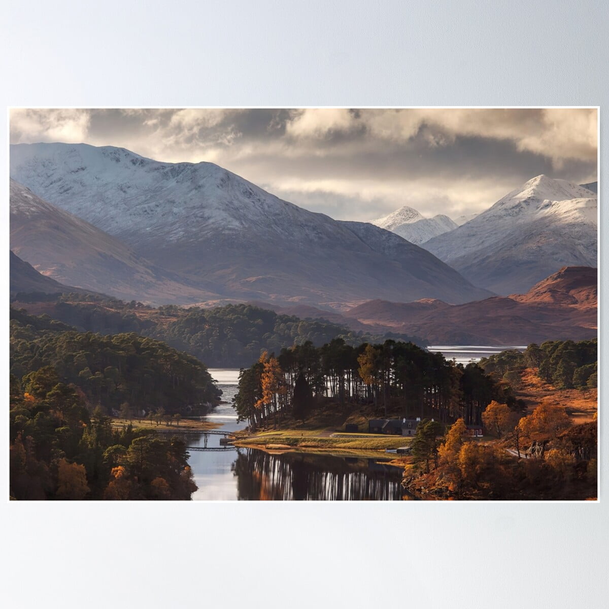 Glen Affric Scotland Poster Wall Art, Modern Wall Decor For Living Room ...