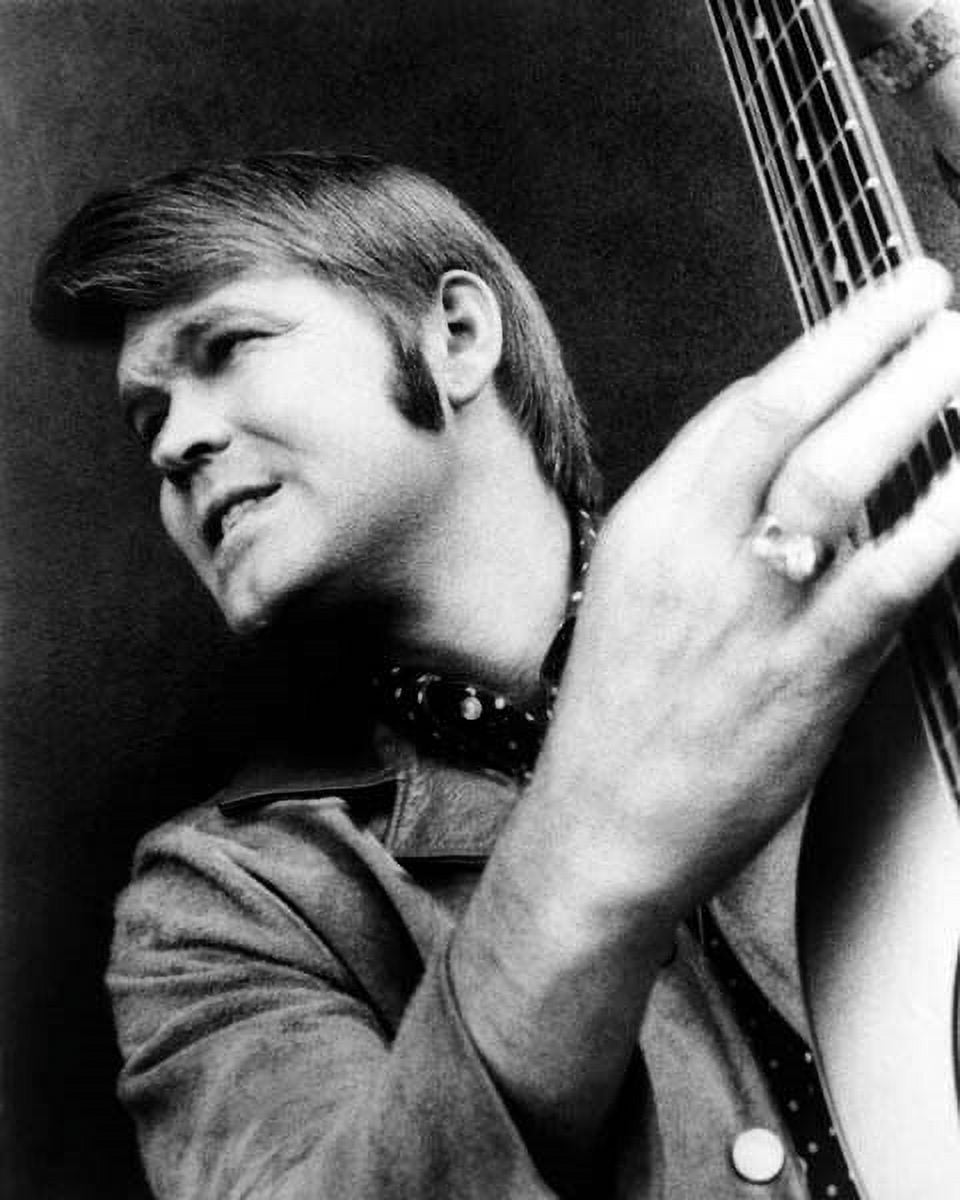 Glen Campbell cool looking 1960's portrait holding up his guitar 24x36 ...