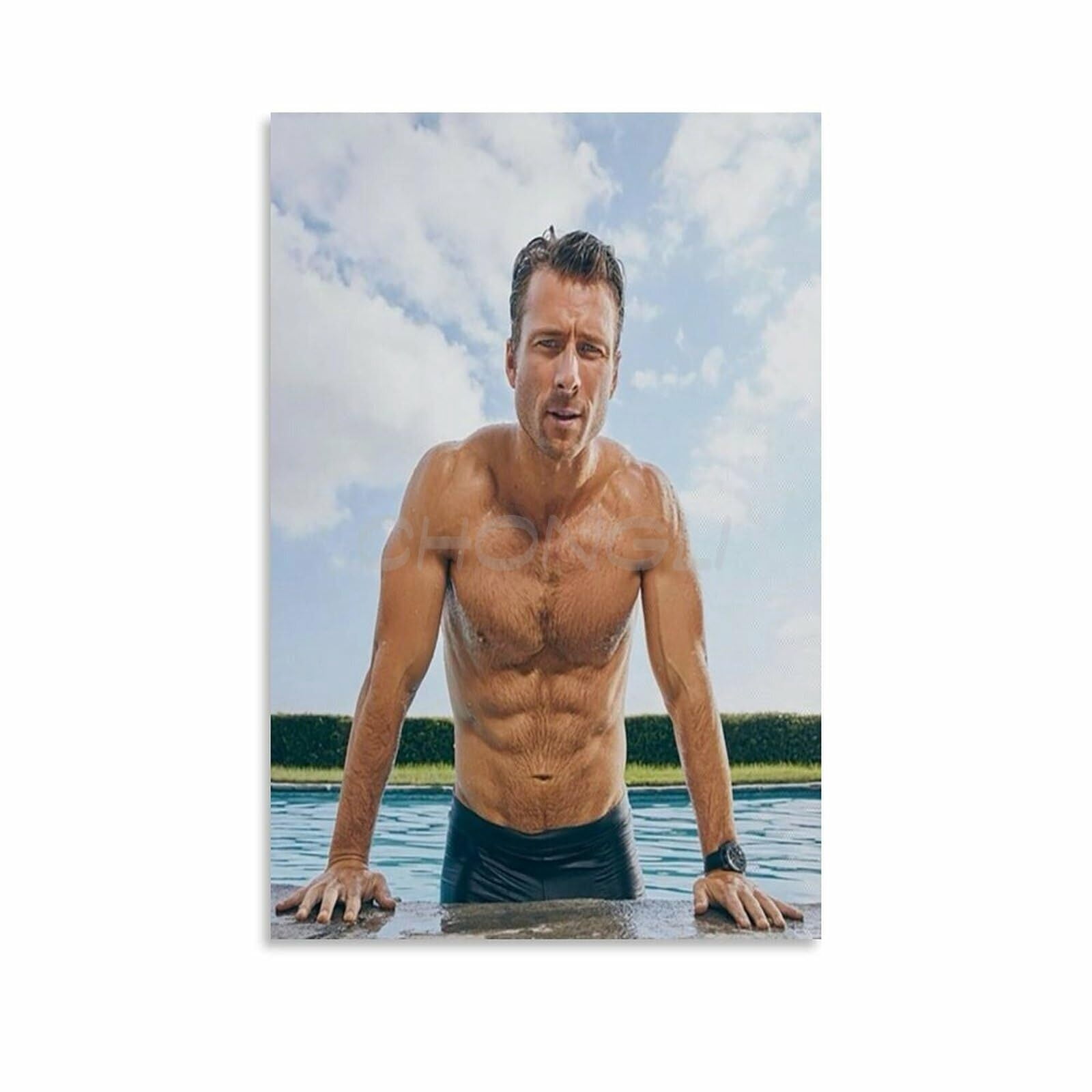 Glen Powell Actor Poster Canvas Painting Posters And Prints Wall Art ...