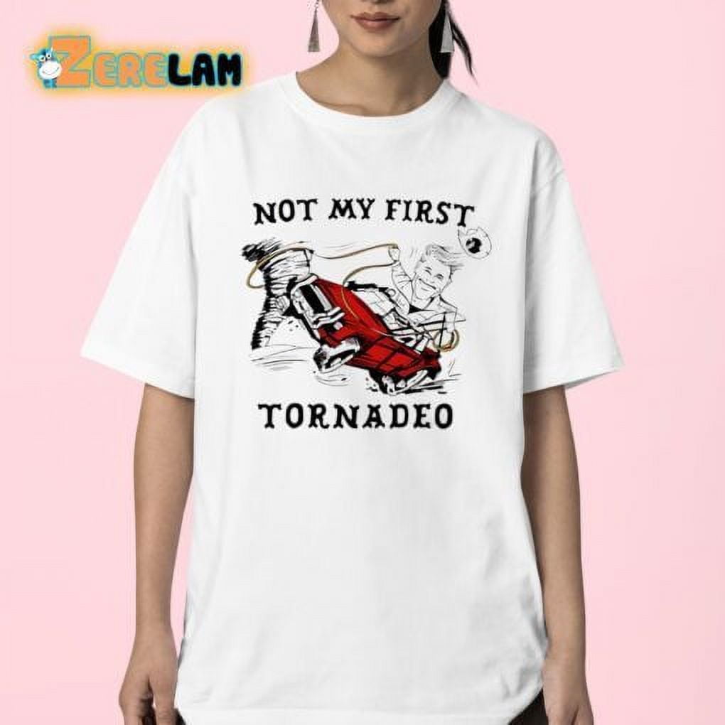 Glen Powell Not My First Tornadeo Shirt - Walmart.com
