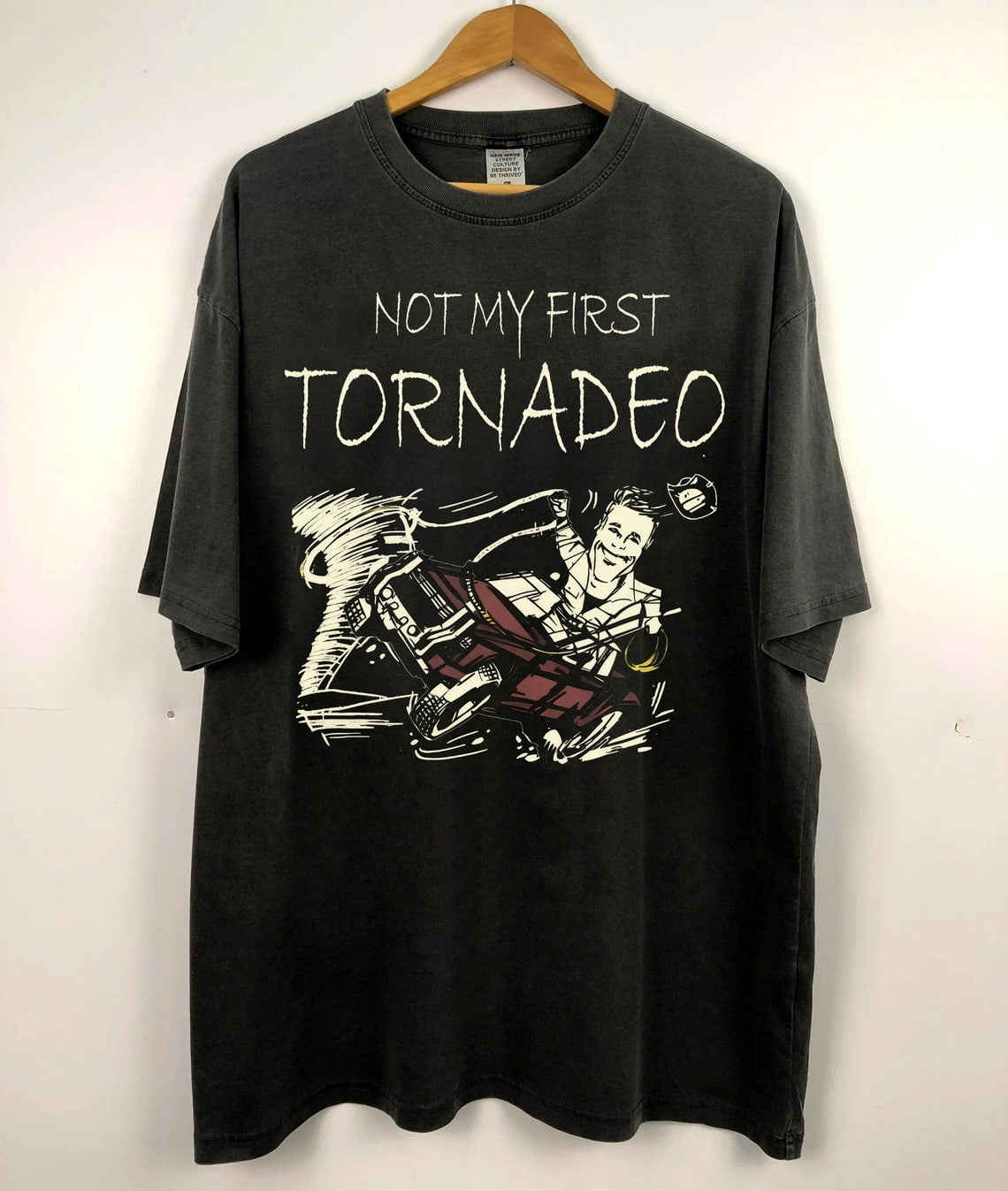 Glen Powell Not My First Tornado Shirt, Twisters With Glen Powell Retro ...