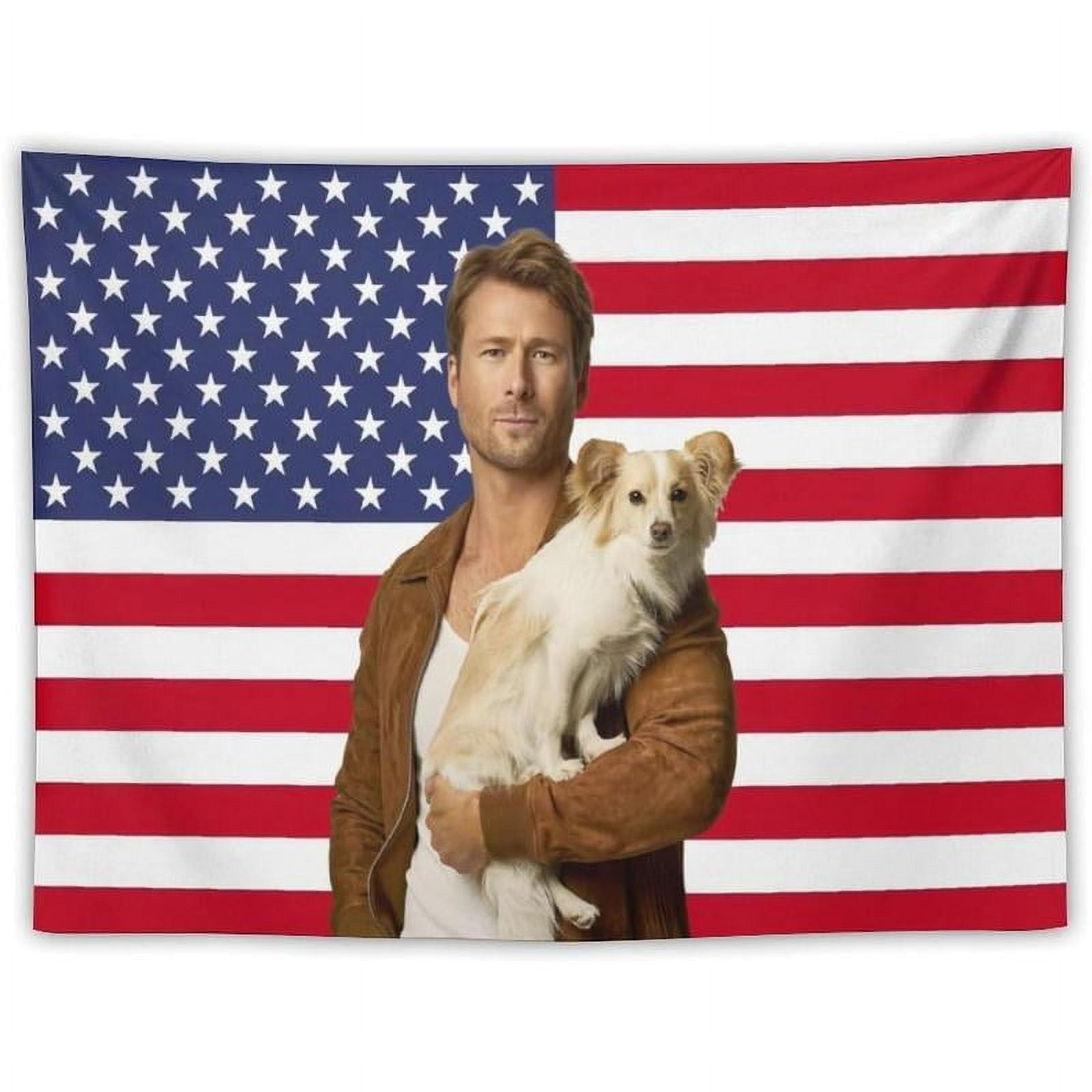 Glen Star Powell National Flag Poster Dormitory Living Room Bedroom ...