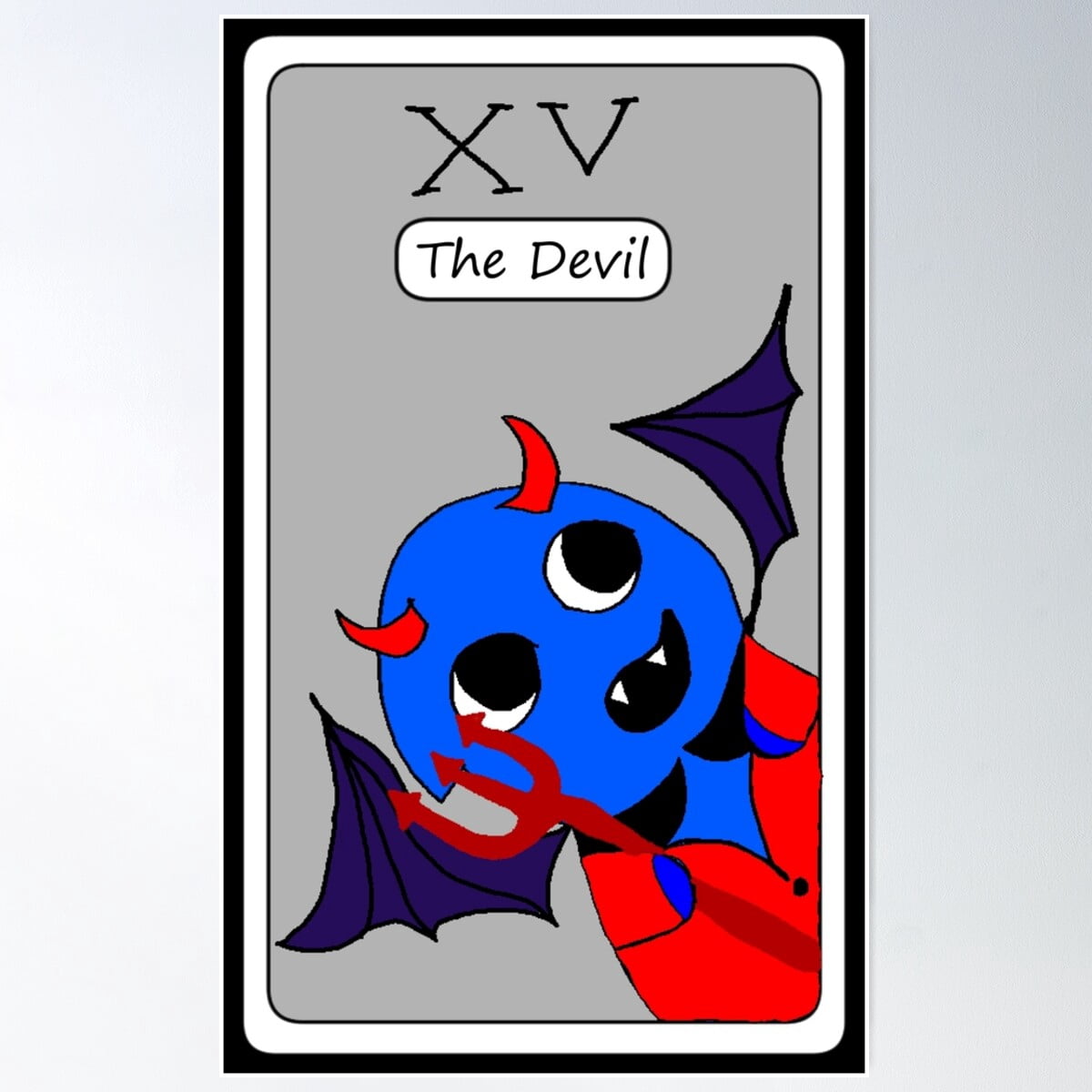Glen Tarot - The Devil Poster Wall Art, Modern Wall Decor For Living ...