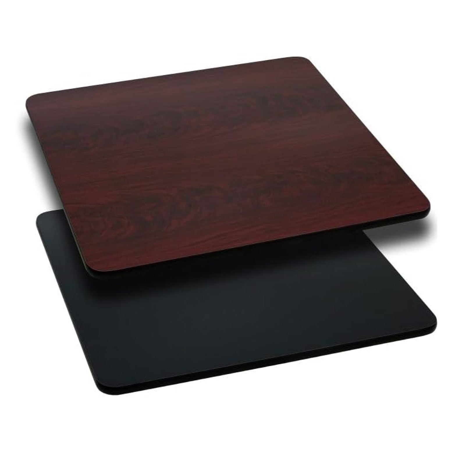 Glenbrook 24'' Square Table Top with Black or Mahogany Reversible ...