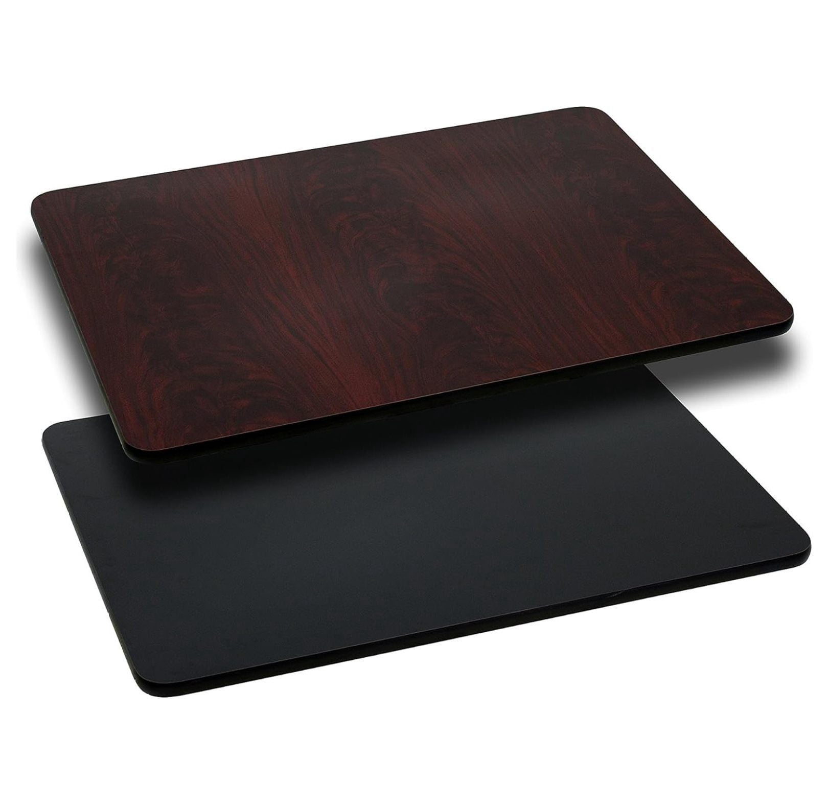 Glenbrook 24'' x 30'' Rectangular Table Top with Black or Mahogany ...