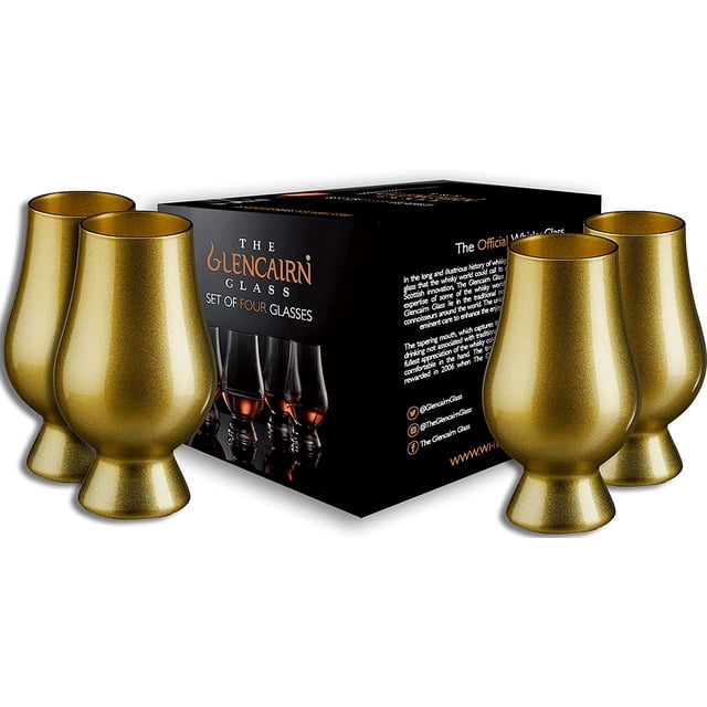Glencairn Official Blind Tasting Crystal Whiskey Glass GOLD, (Set of 4 ...