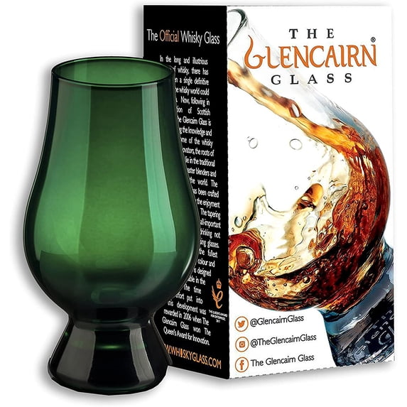 Glencairn Official Tasting Crystal Whiskey Glass GREEN, Gift Box ...