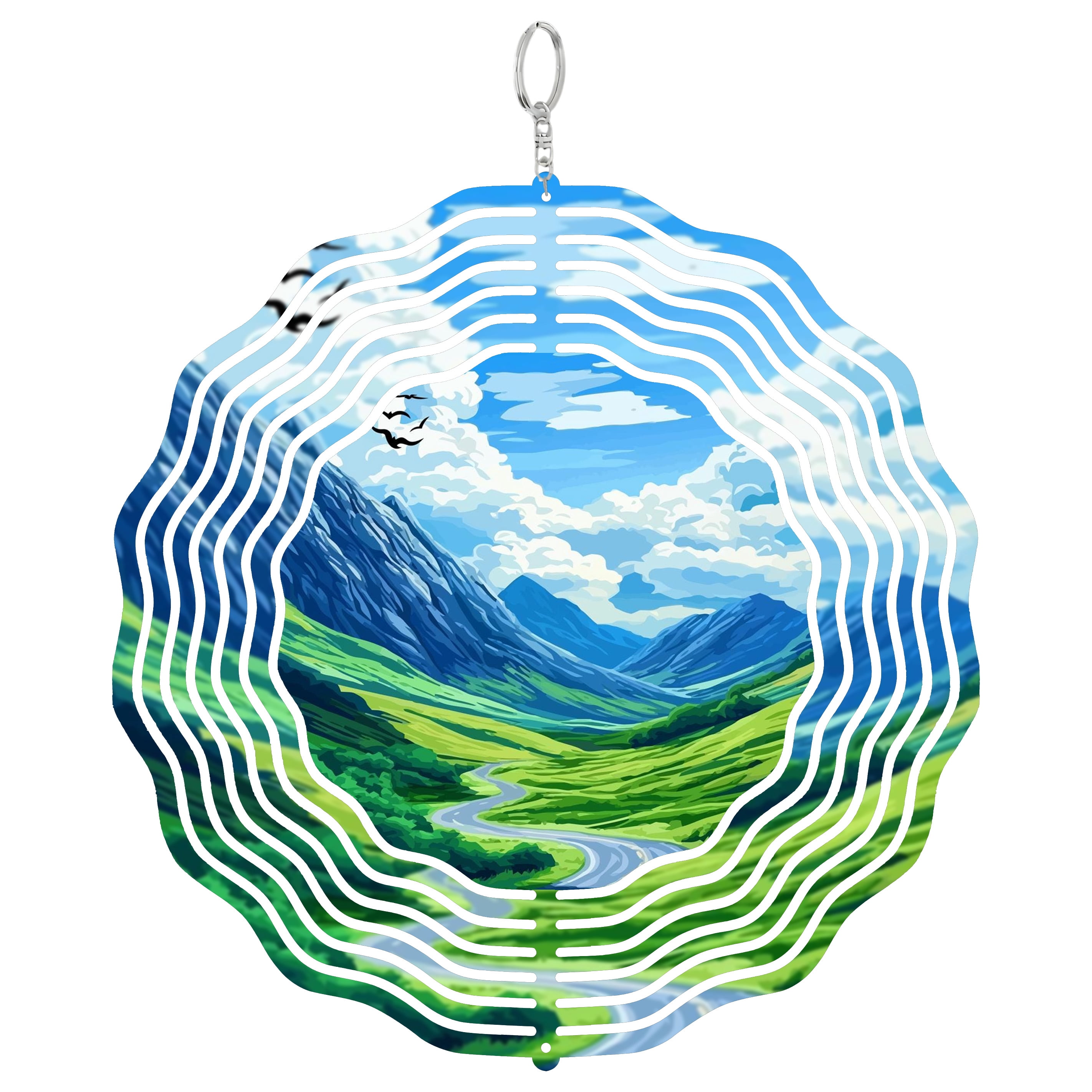 Glencoe Scotland Highlands 3D Wind Spinner Kinetic Hanging Art Outdoor ...