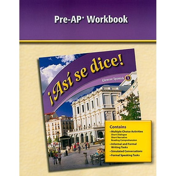 Glencoe Spanish 1 !Asi Se Dice! Pre-AP Workbook - Walmart.com