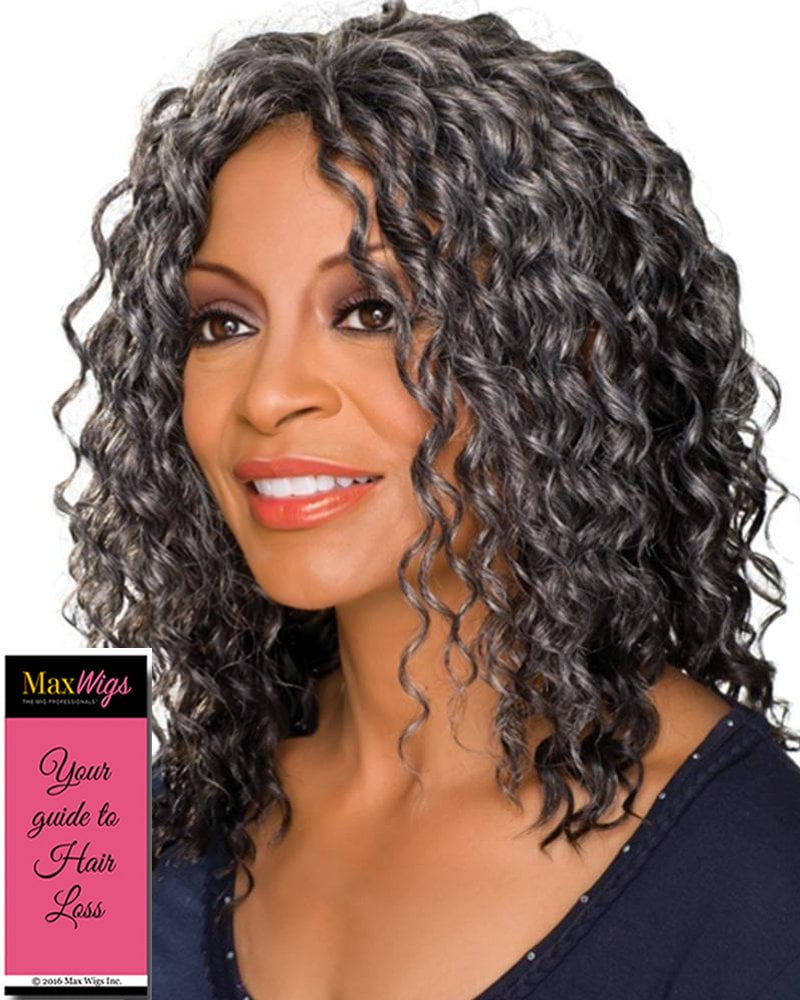 Glenda Wig Color 3T44 - Foxy Silver Wigs Medium Length Monofilament ...