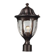 Kathy Ireland Sierra Craftsman Rustic Outdoor Post Light Rubbed Bronze ...