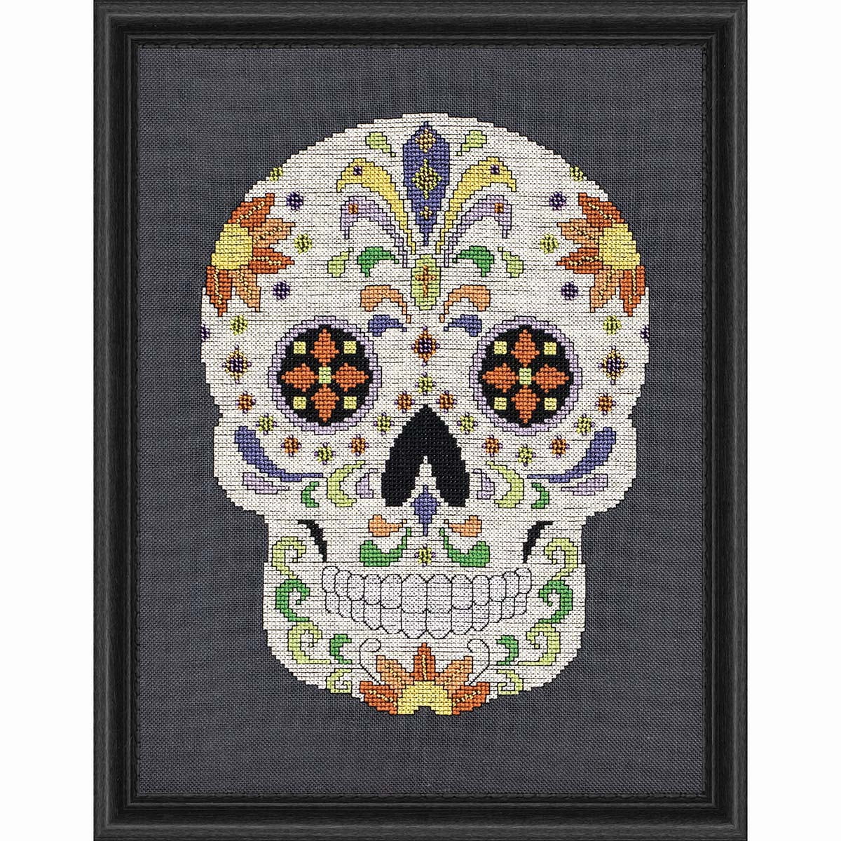 Glendon Place Sugar Skull II Chart & Fabric Counted Cross-Stitch ...