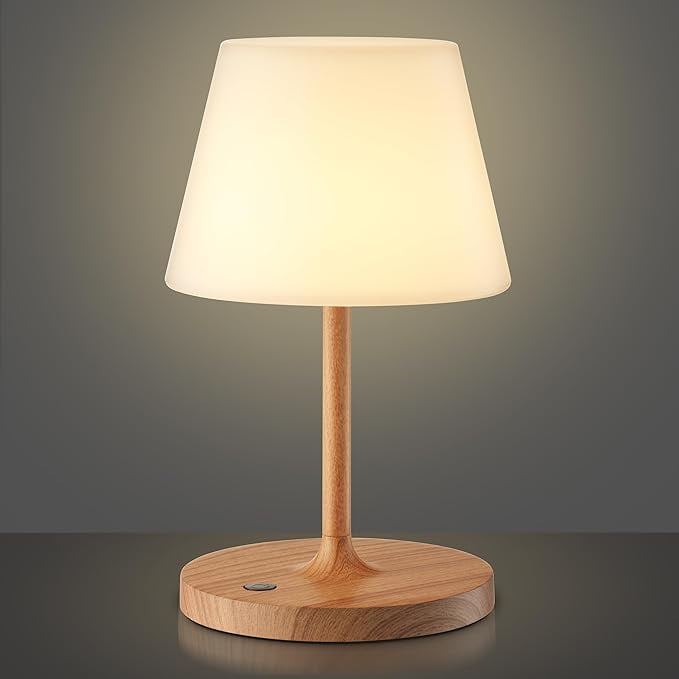 Glendora Cordless Rechargeable Table Lamp, 5000mAh Battery, Touch ...