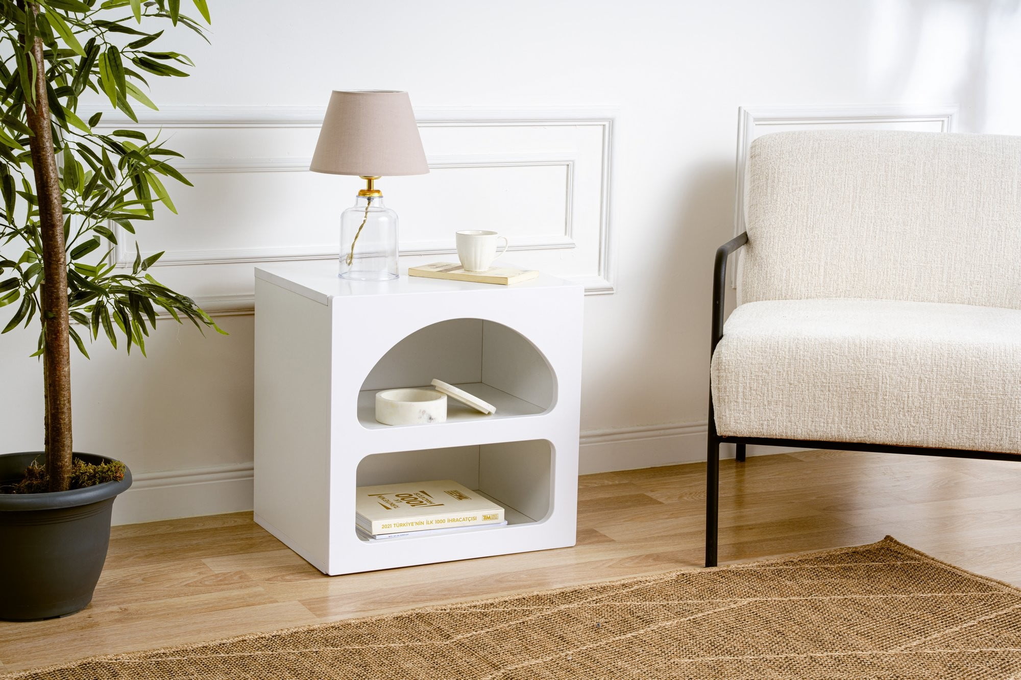 Glenevis-Lorin -White-Nightstand - Walmart.com