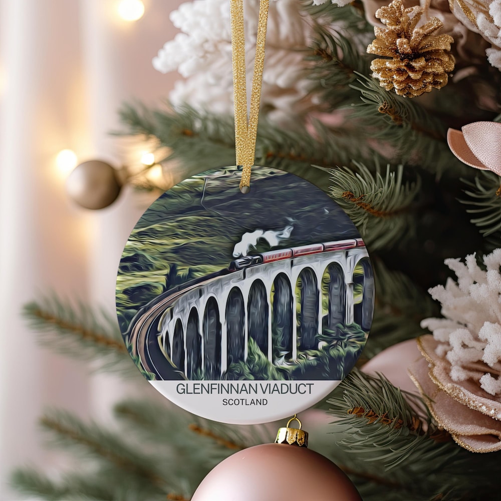 Glenfinnan Viaduct Ornament, Scotland Souvenir, Noel Tree Decoration ...
