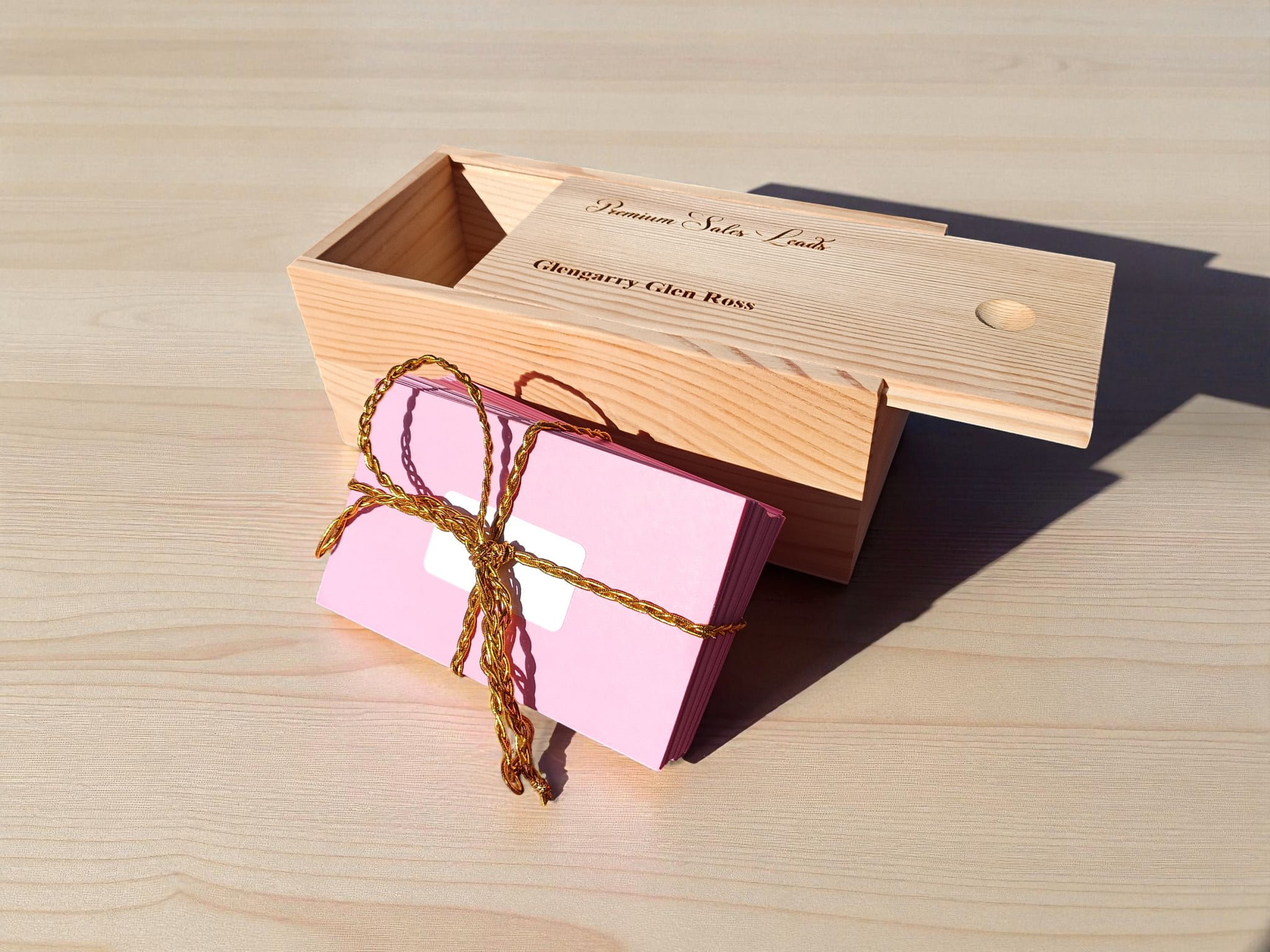 Glengarry Glen Ross Premium Sales Leads + Box, Laser-Engraved Wood ...