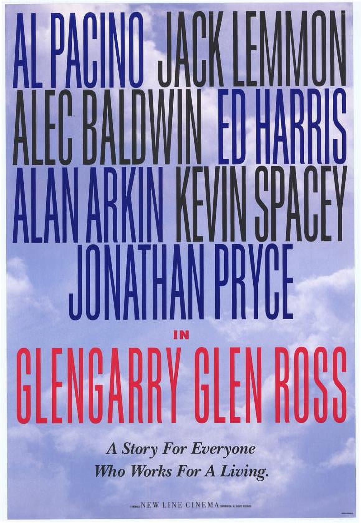 Glengarry Glen Ross - movie POSTER (Style C) (27" x 40") (1992 ...