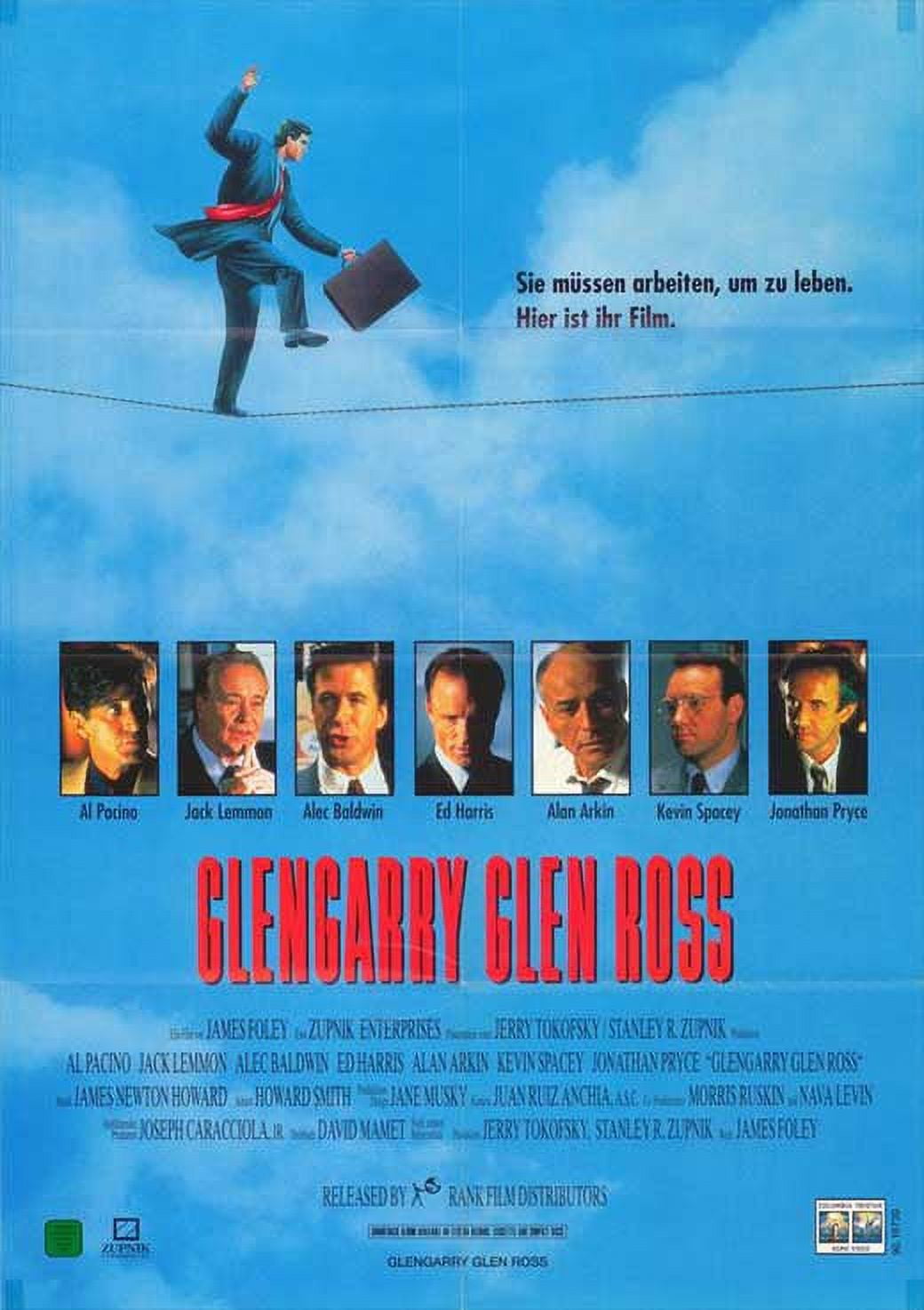 Glengarry Glen Ross - movie POSTER (Style D) (27" x 40") (1992 ...