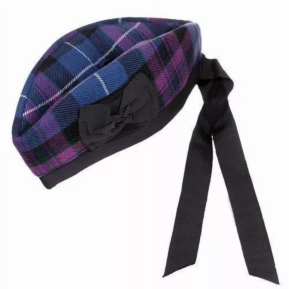 Glengarry Scottish Piper Kilt Hat, Wool Pride of Scotland Tartan ...