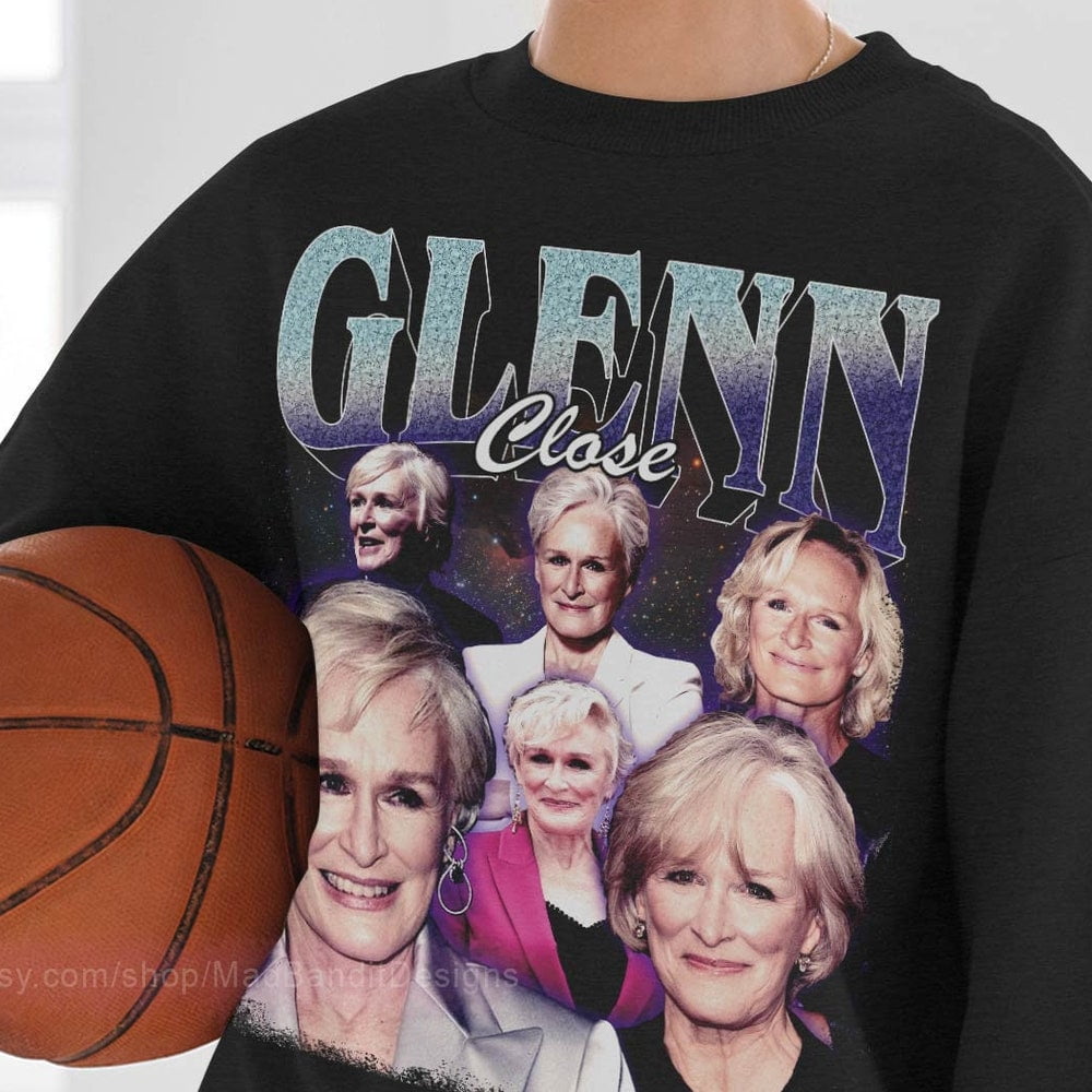 Glenn Close sweatshirt cool retro rock poster 70s 80s 90s rocker design style sweatshirts 240 ...