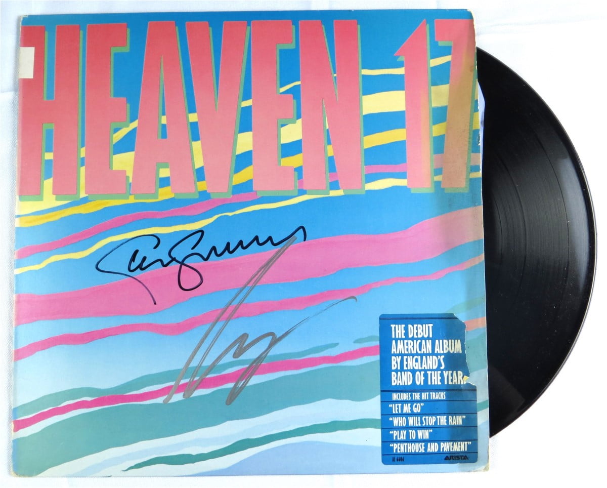 Glenn Gregory Martyn Ware Signed Autographed Record Album Heaven 11 JSA ...