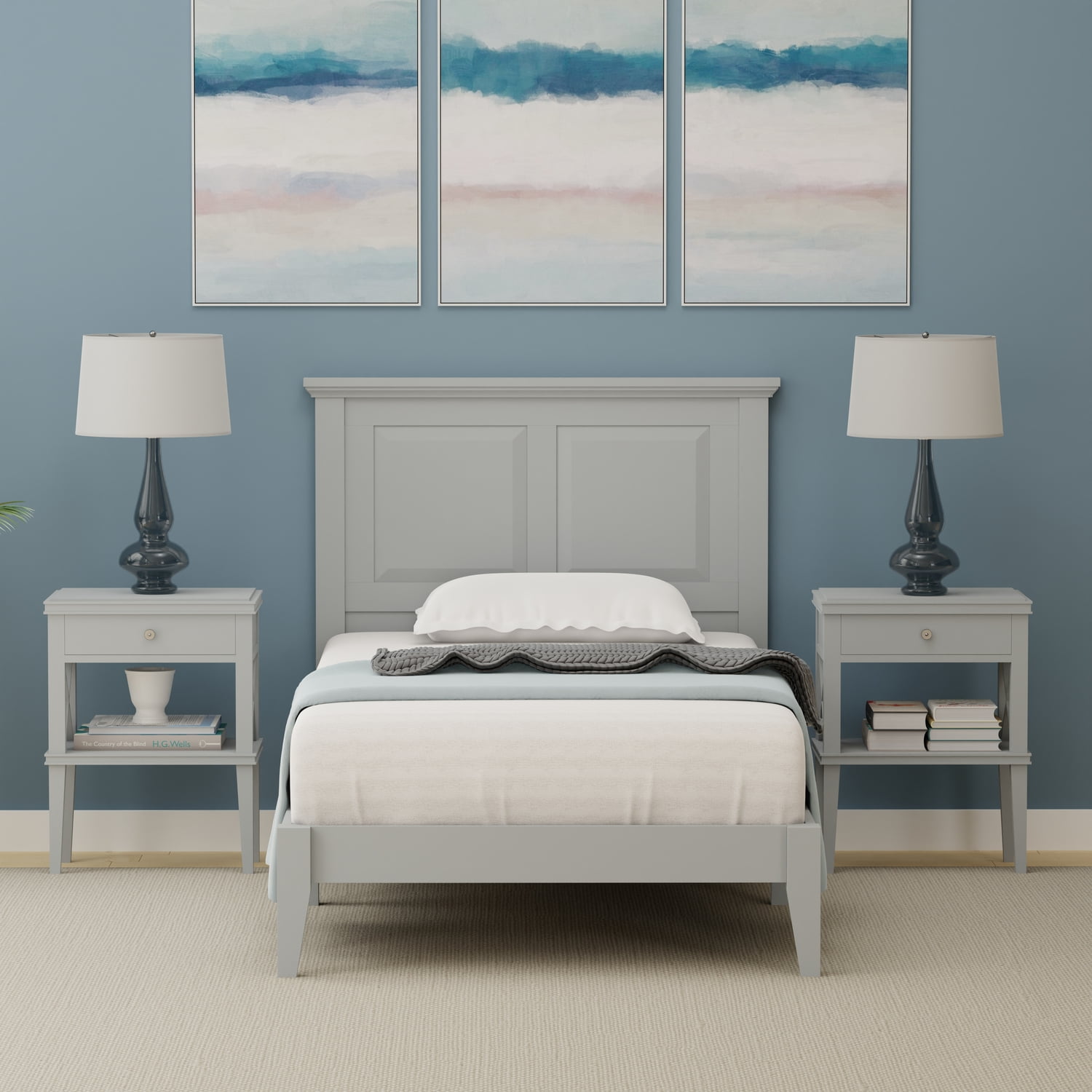 Glenwillow Home Cottage Style Wood Platform Bed - Walmart.com