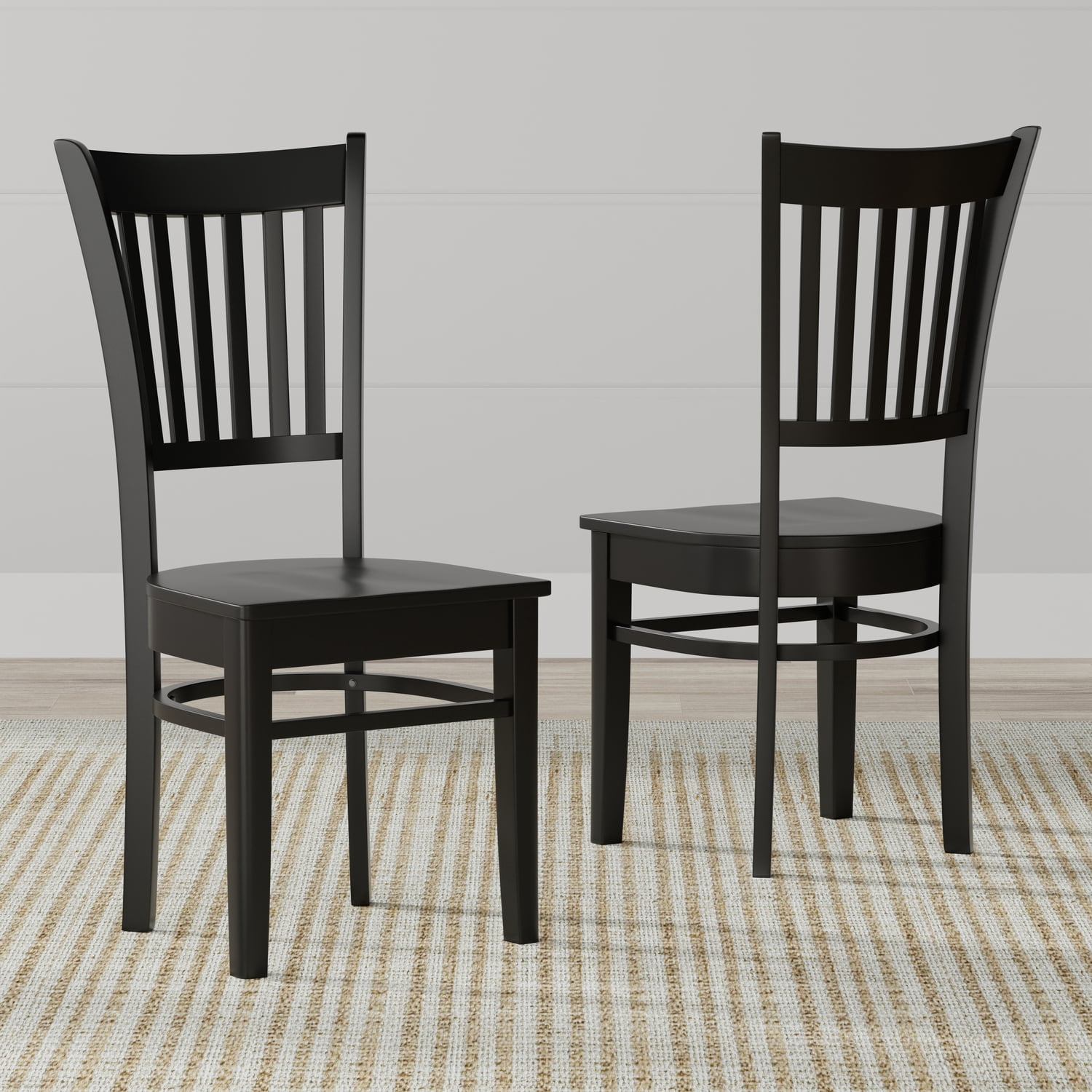 Glenwillow Home Spindle Back Wood Dining Chairs (Set of 2) - Walmart.com