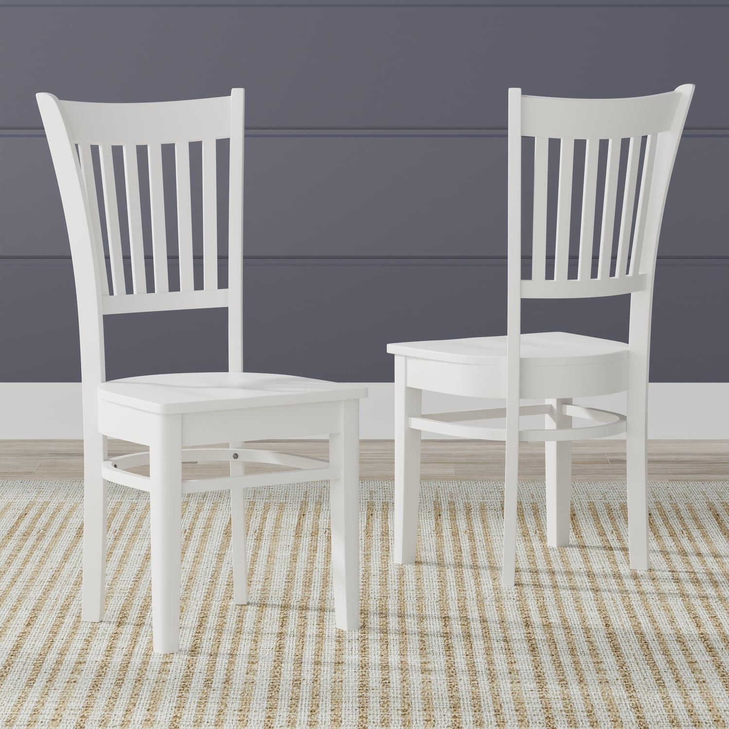 Glenwillow Home Spindle Back Wood Dining Chairs (Set of 2) - Walmart.com