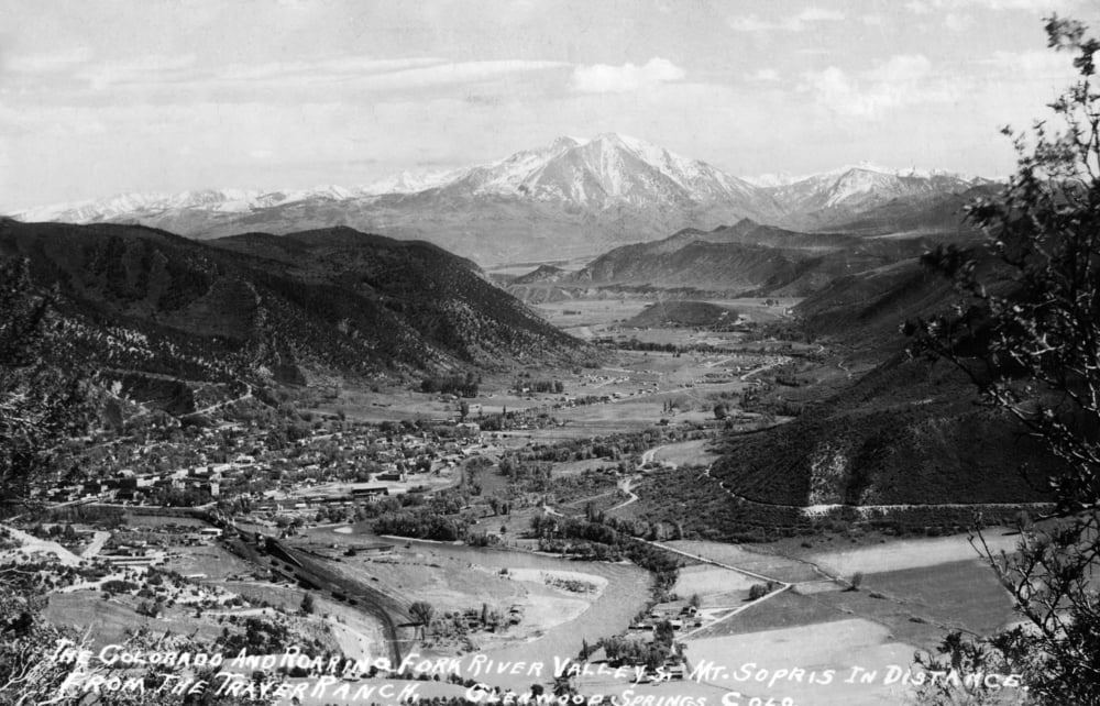 Glenwood Springs, Colorado, Traver Ranch View; Roaring Fork River ...