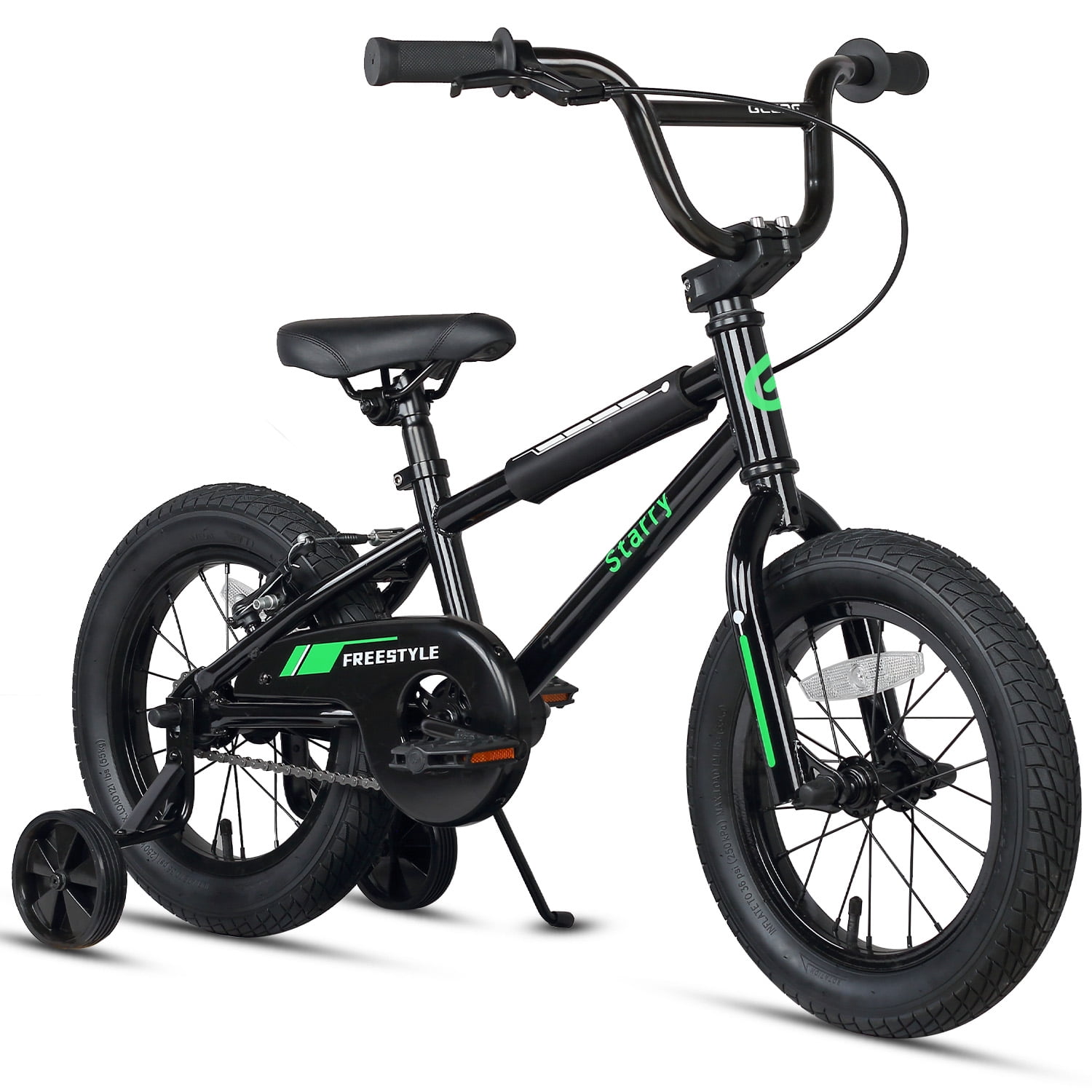 Glerc 14 Inch Little Kids Bike BMX Style Bicycle with Training Wheels ...