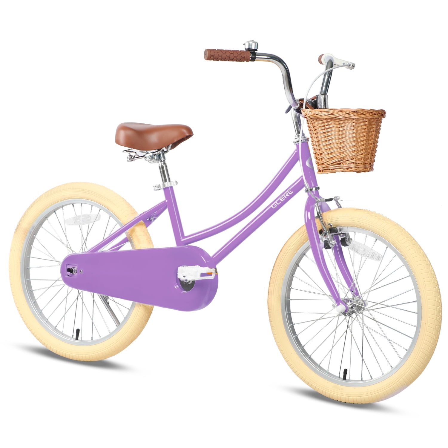 Glerc 18 Inch Kids Girls Bike for 5 6 7 8 Years Old Little Girls Retro ...