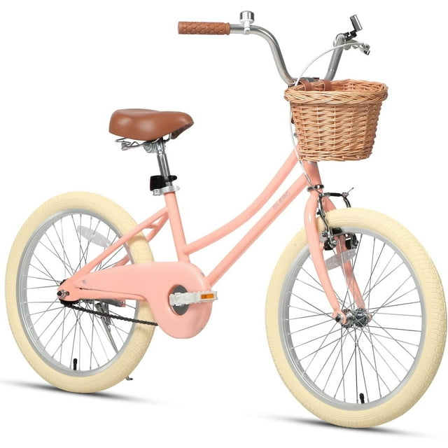 Glerc 20 inch Girls Kids Bike for Child 6-9 Years,Peach - Walmart.com