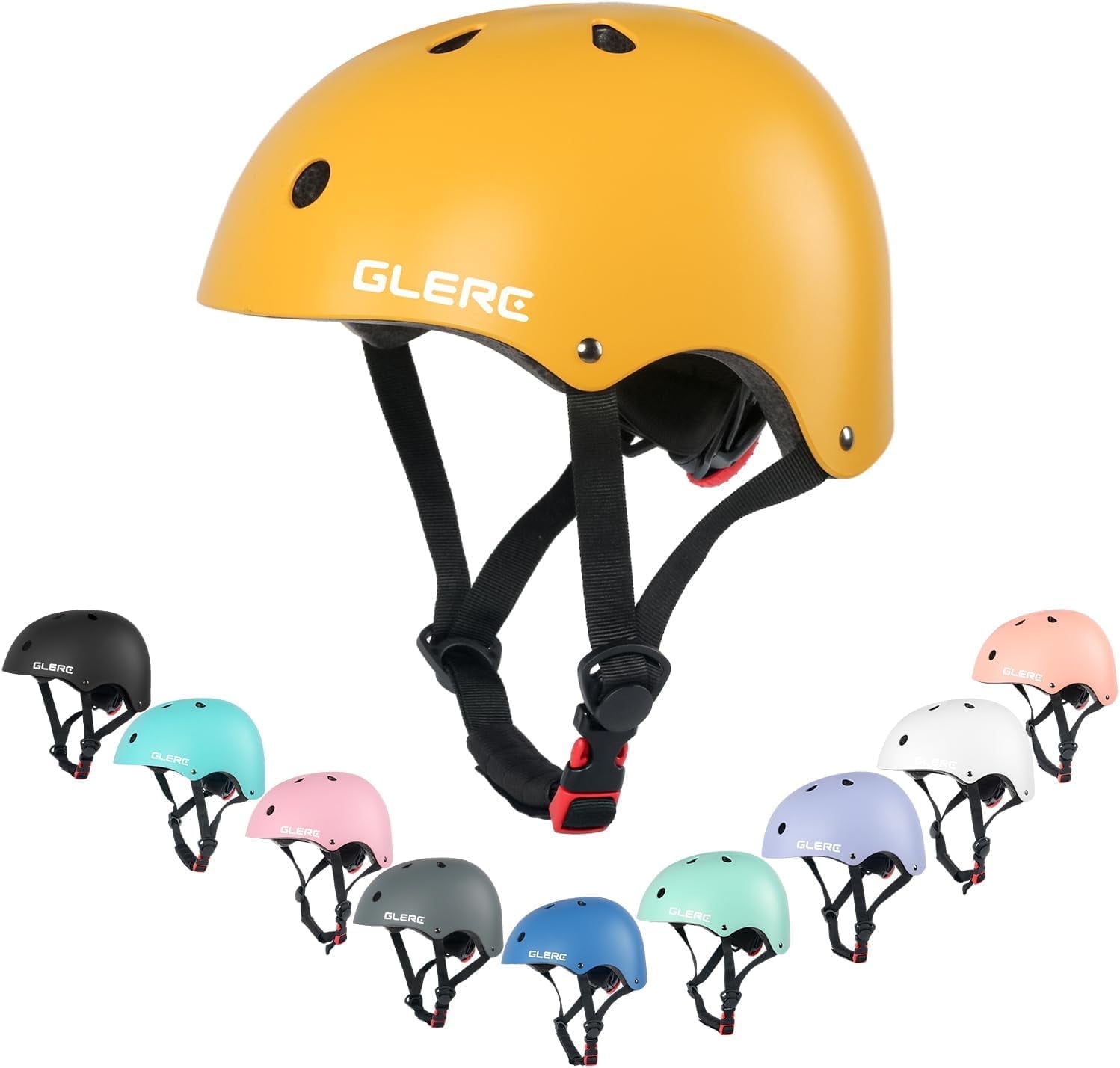 Glerc Kids Helmet for 3-8 Years Old Child and Toddler, S Size Yellow ...