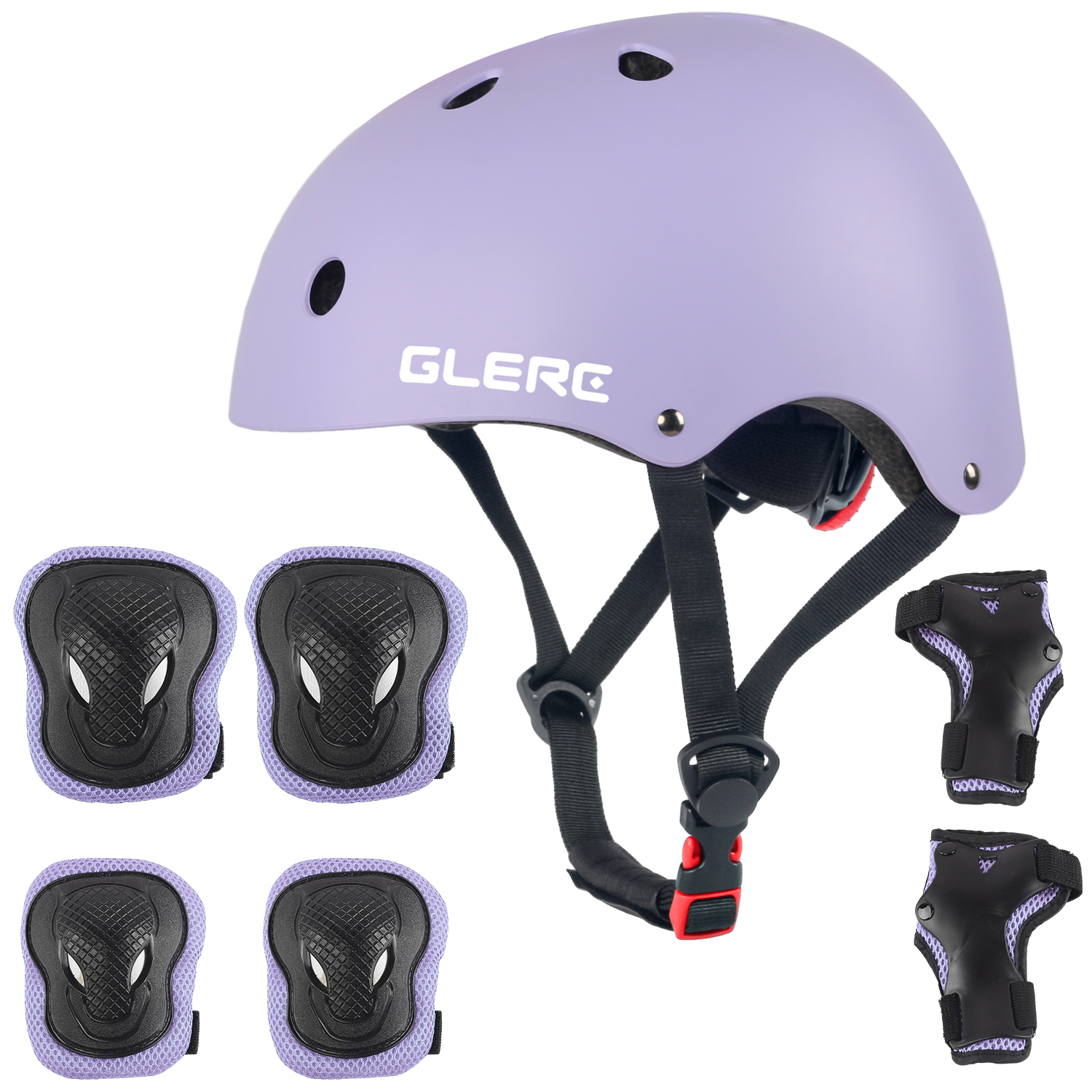 Glerc Kids Sports Helmet with Handguard & Kneepad for Age 3-8 Year Old ...