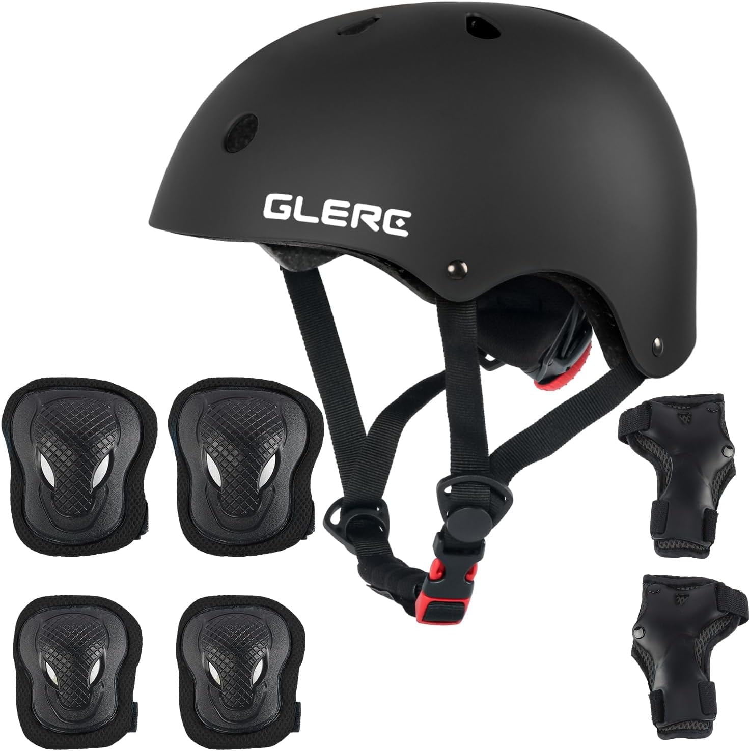 Glerc Kids Sports Helmet with Handguard & Kneepad for Age 8-16 Year Old ...