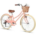 "Glerc 24"" Girls 6-Speed Cruiser Bike, Lightweight Hybird Bicycle with ...