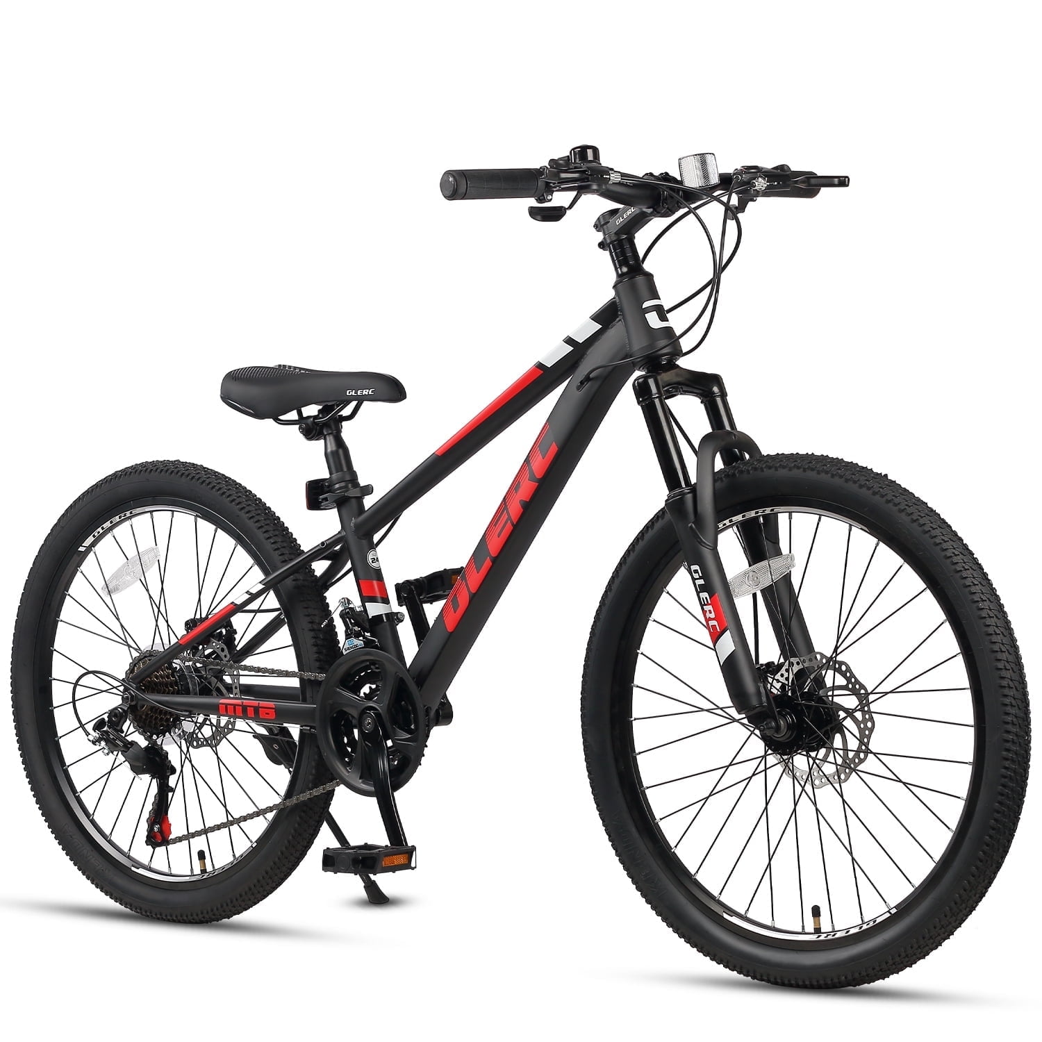 Glerc Skyline 24 Inch Kids Mountain Bike for Boys Girls 10 11 12 13 14 ...