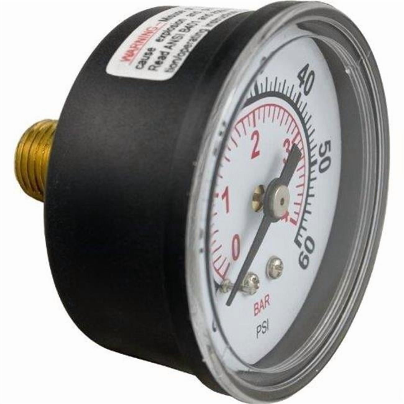 Gli Pool Products Rear Mount Pressure Gauge Replacement Pool & Spa ...