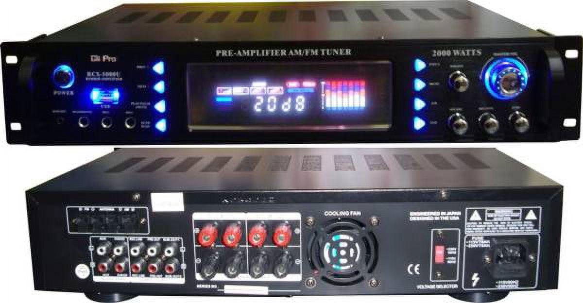 2000 Watt Hybrid Professional Karaoke Receiver/Amplifier - Walmart.com