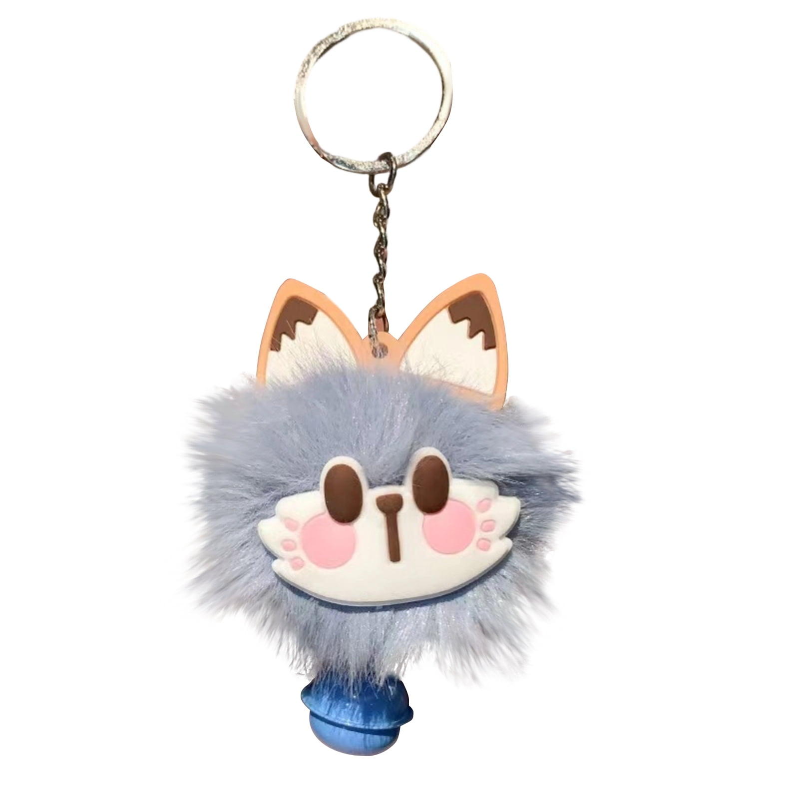 GliJian Cute Universal Plush Keychain with Jingle Bell, Cat Plush ...
