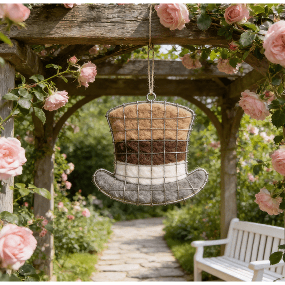 GliJian Handmade Fiber Bird Nesting Easter Bunny, Reusable Fiber Bird ...