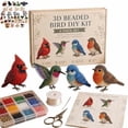 GliJian Tiny 3D Beaded Animal DIY Kit, 4-Piece Handmade Beading Craft ...