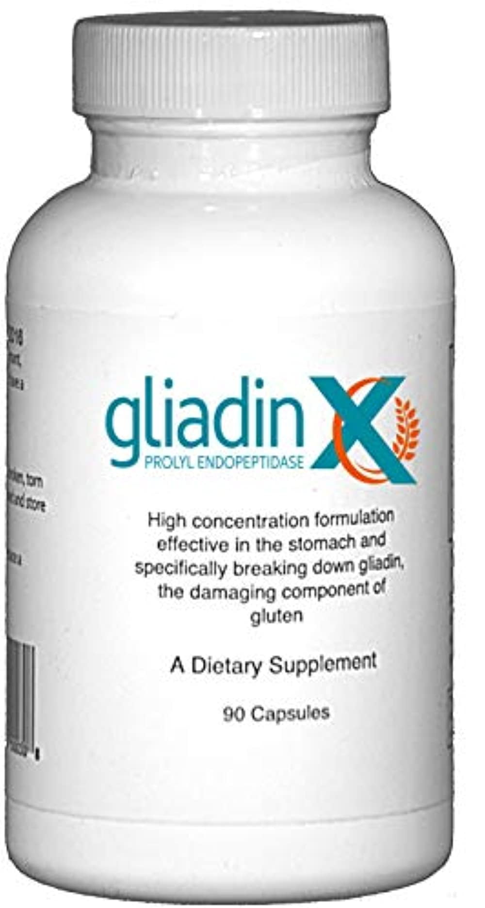 GliadinX Dietary Supplement, 90 Capsules - Breaks Down Gluten, High in ...