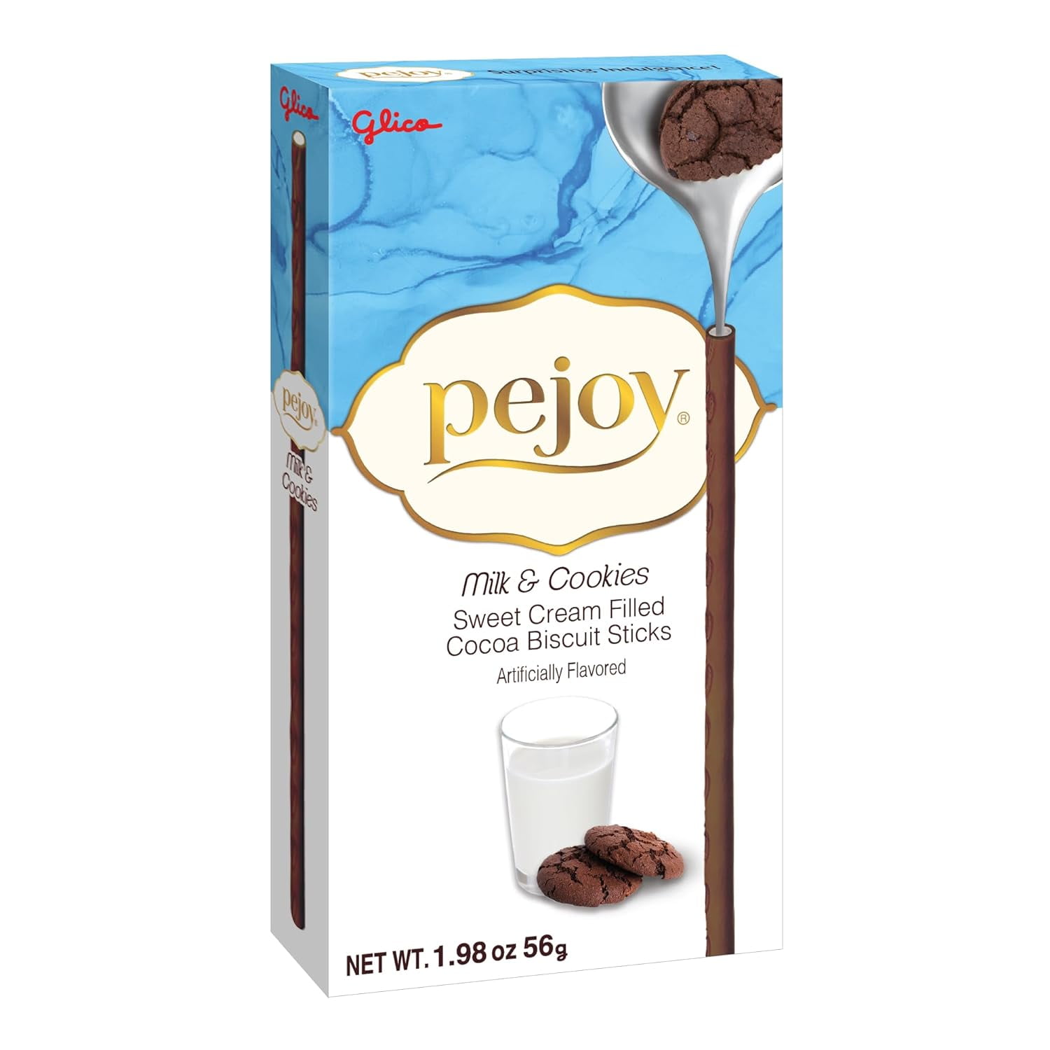 Glico Pejoy Milk and Cookie Biscuit Sticks, 1.98 Ounce - 10 Count Display Box - Walmart.com
