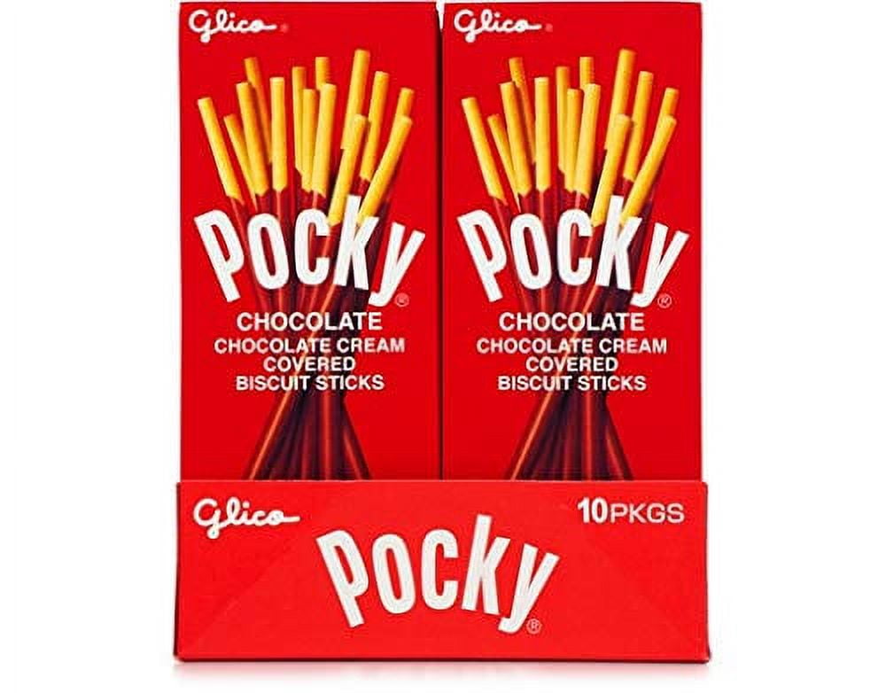 Glico Pocky Biscuit Stick, Chocolate - 10 count, 1.41 oz each - Walmart.com