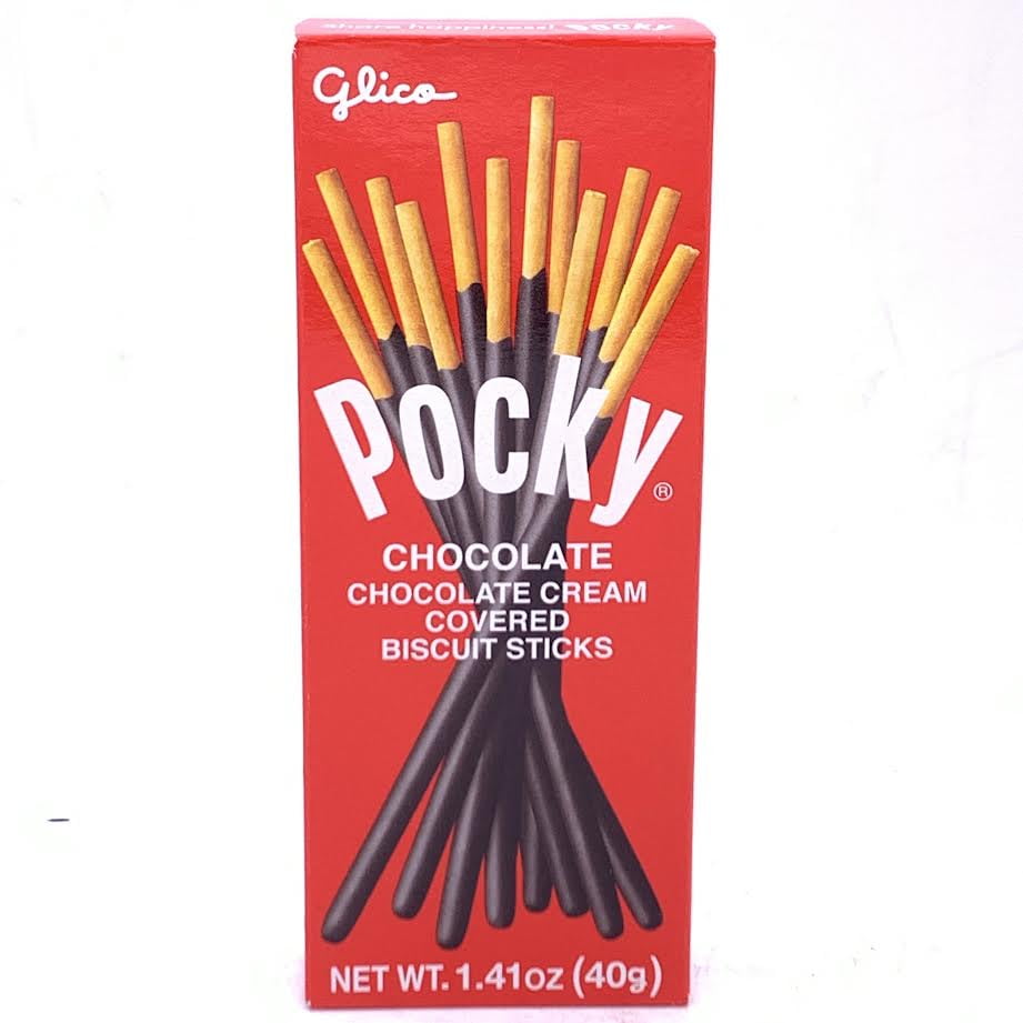 Glico Pocky Chocolate Cream Covered Biscuit Sticks 1.41oz/(40g ...