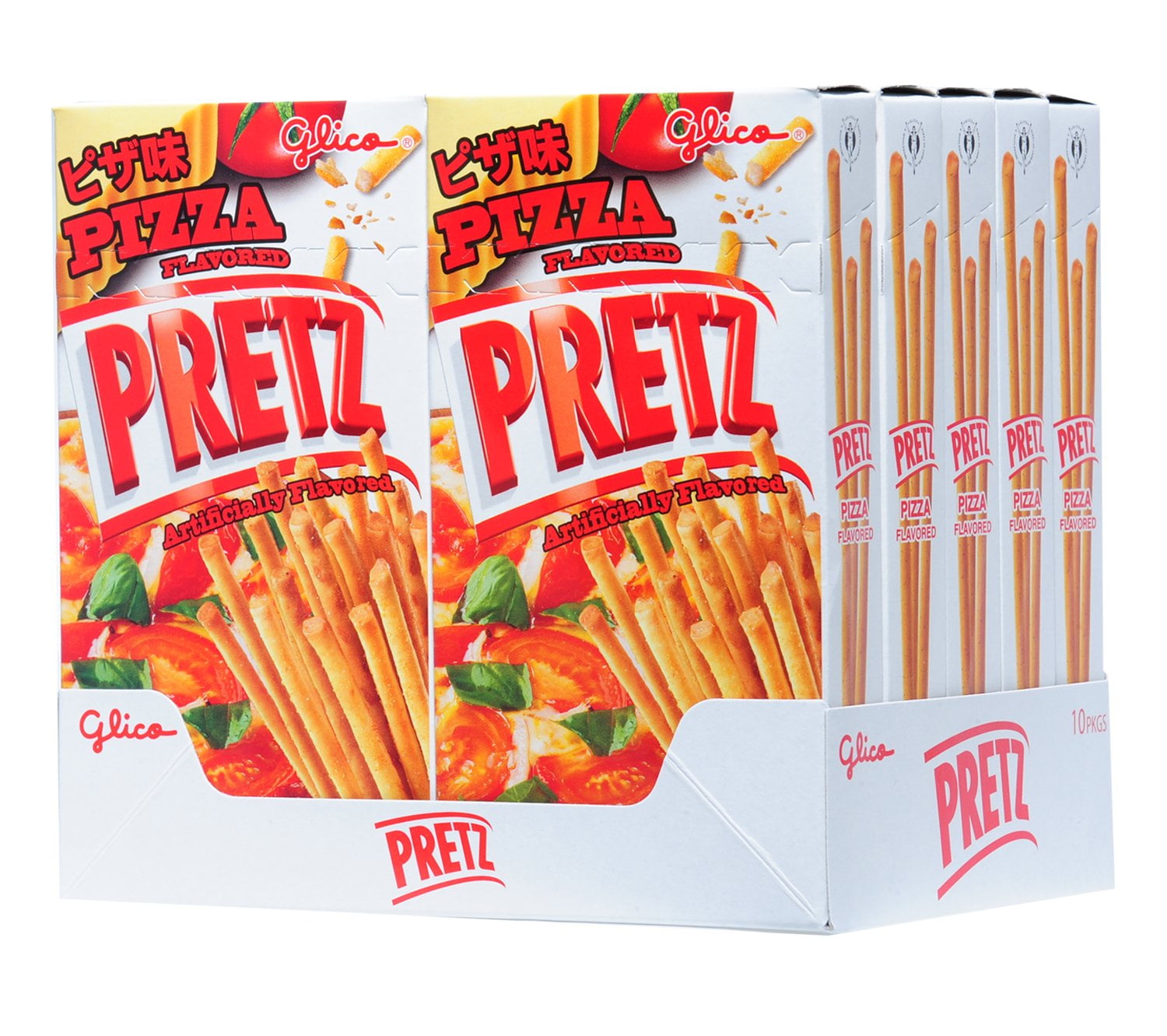 Glico Pretz Biscuit AJH3 Stick, Pizza Flavored, 1.09 Ounce (Pack of 10) - Walmart.com