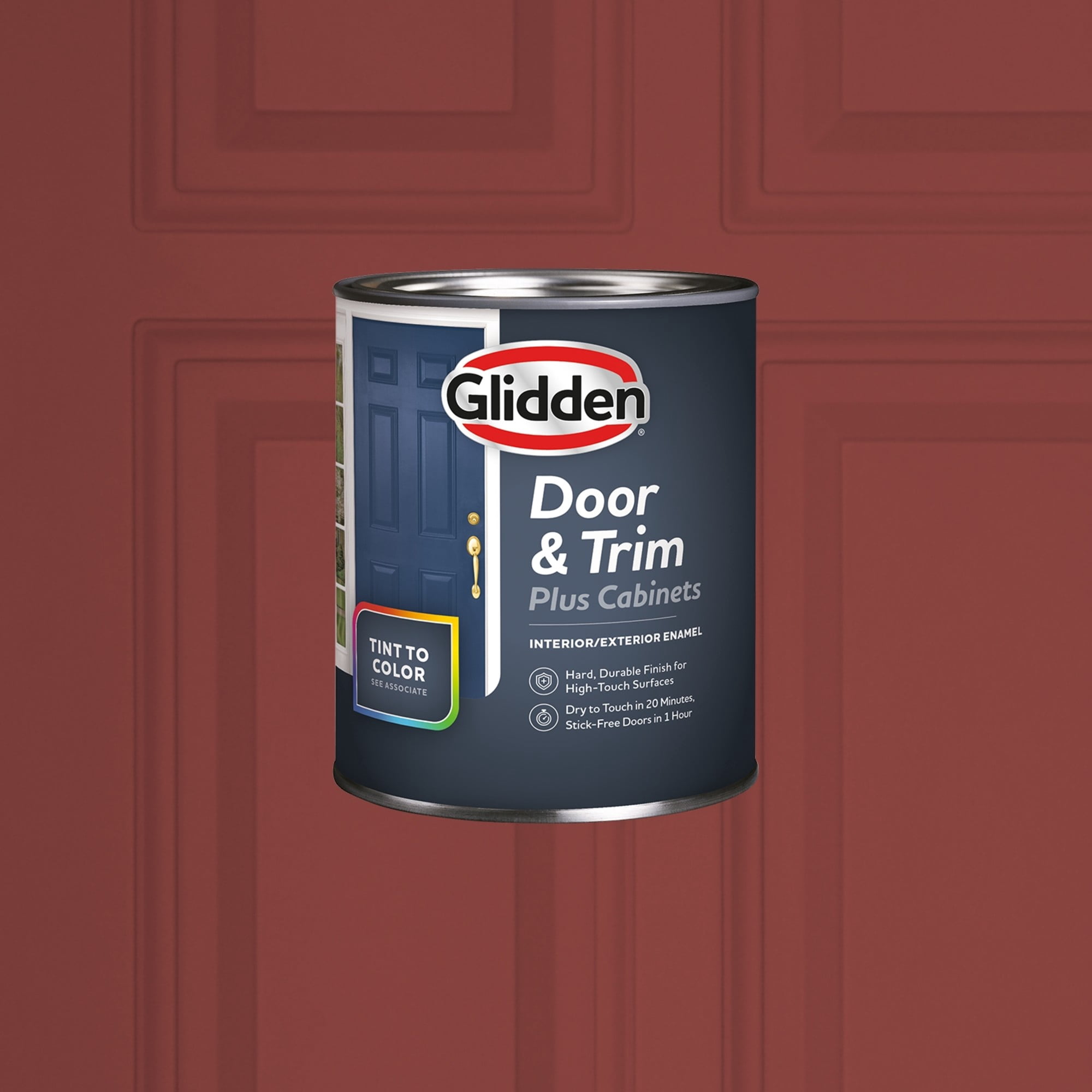 Glidden Cabinet Door and Trim Semi Gloss Paint, Brick Dust, 1 Quart ...