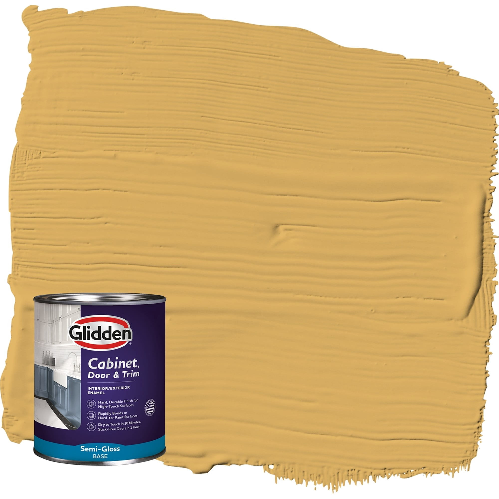 Glidden Cabinet Door and Trim Semi Gloss Paint, Butterscotch Bliss, 1 ...