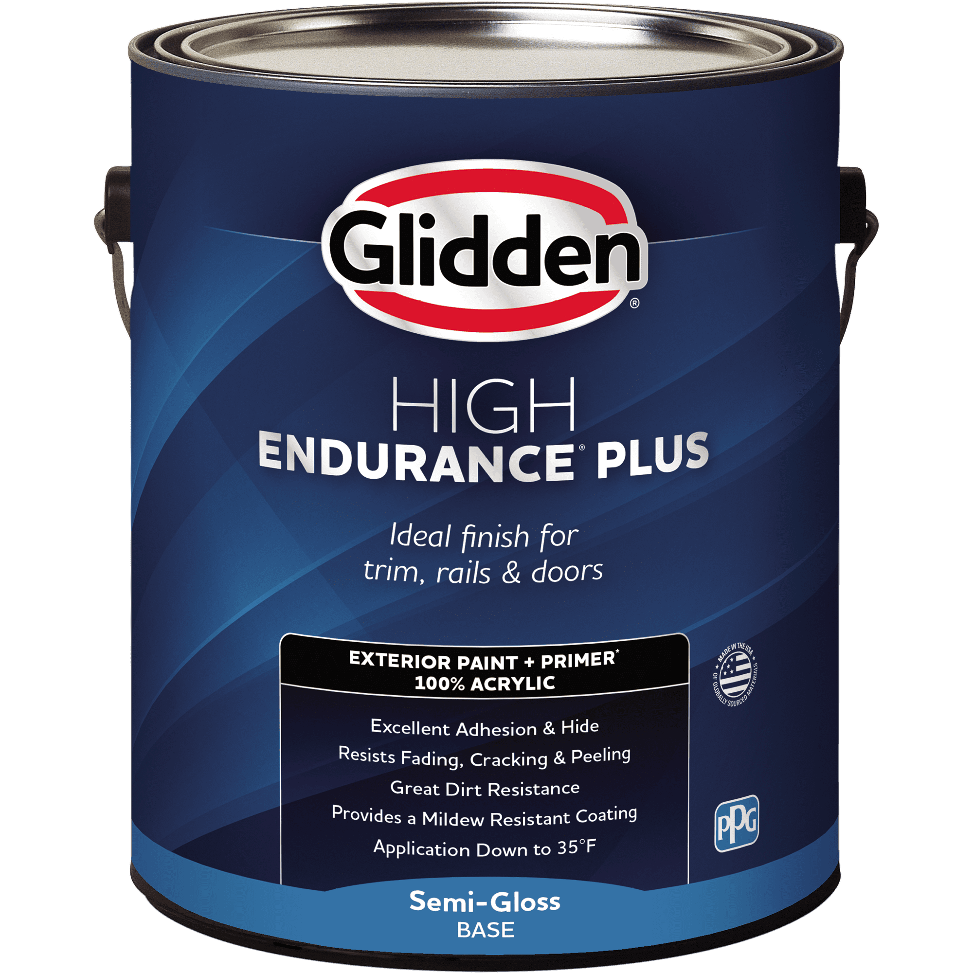 Glidden Ext High Endurance Plus Gray Stone Satin 1G - Walmart.com